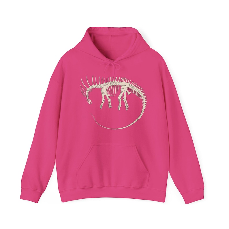 Amargasaurus Fossil Skeleton Unisex Hooded Sweatshirt - Etsy