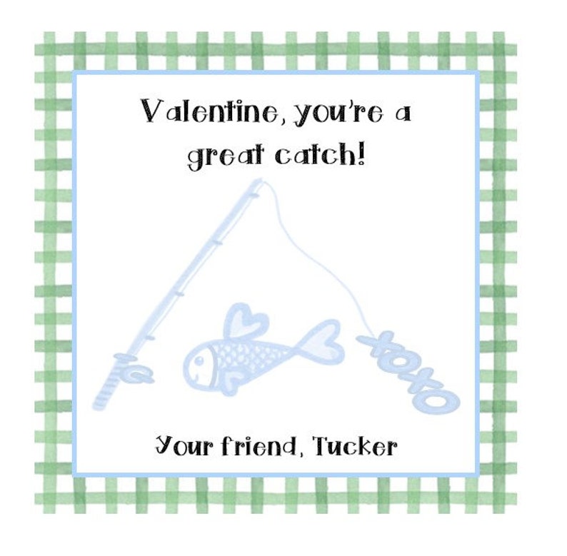 Printable Fish Valentine - Etsy