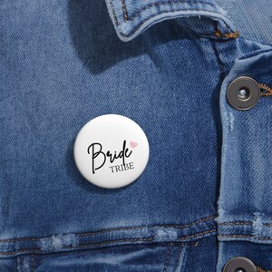 Bride Tribe Bridal Party Pin Buttons - Etsy