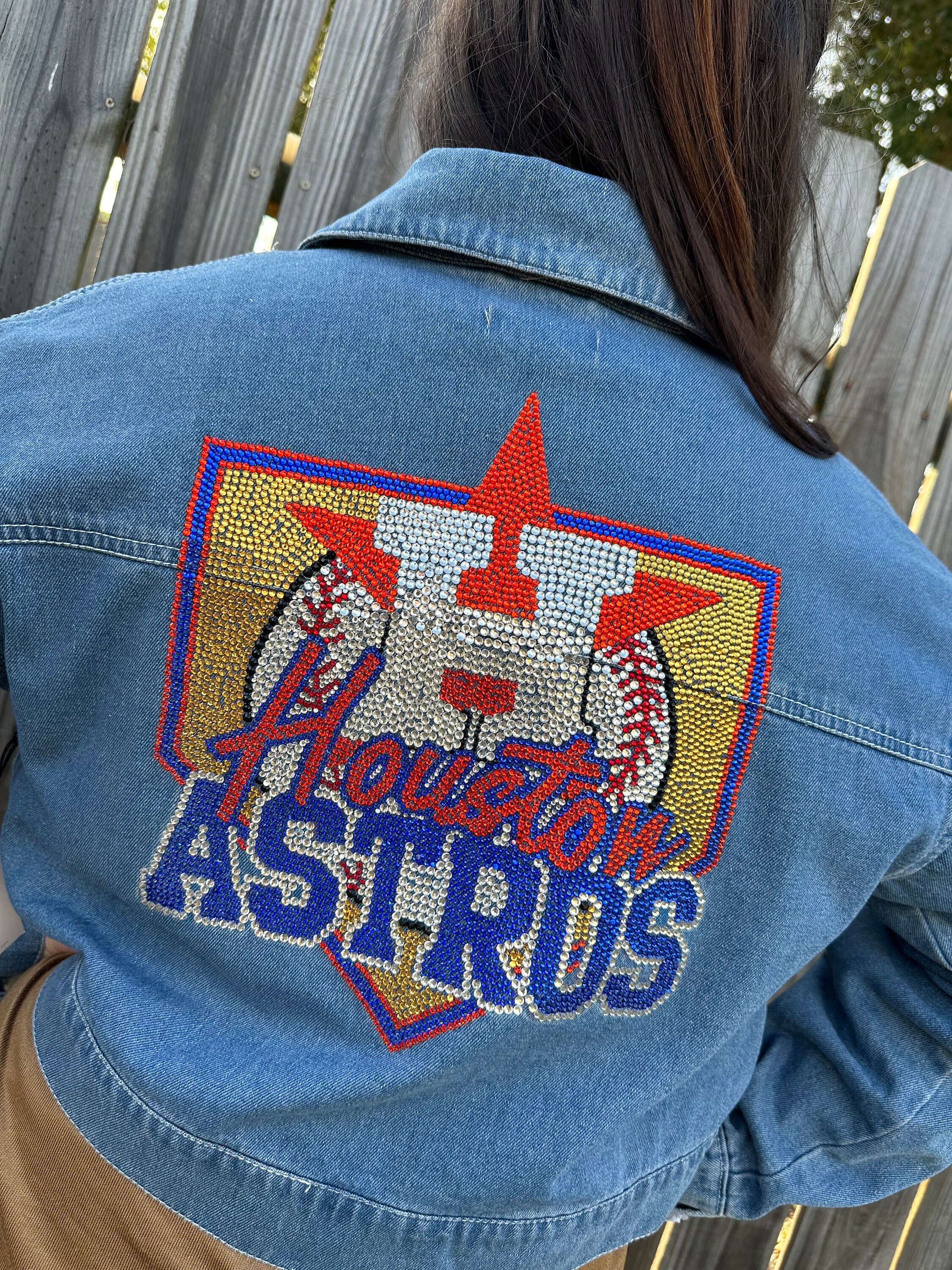 Custom Bling Jean Jacket, Custom Denim, Bling Baseball, Unisex Bling ...