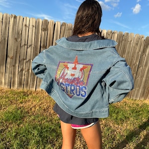 Custom Bling Jean Jacket, Custom Denim, Custom Jean Jacket, Bling ...