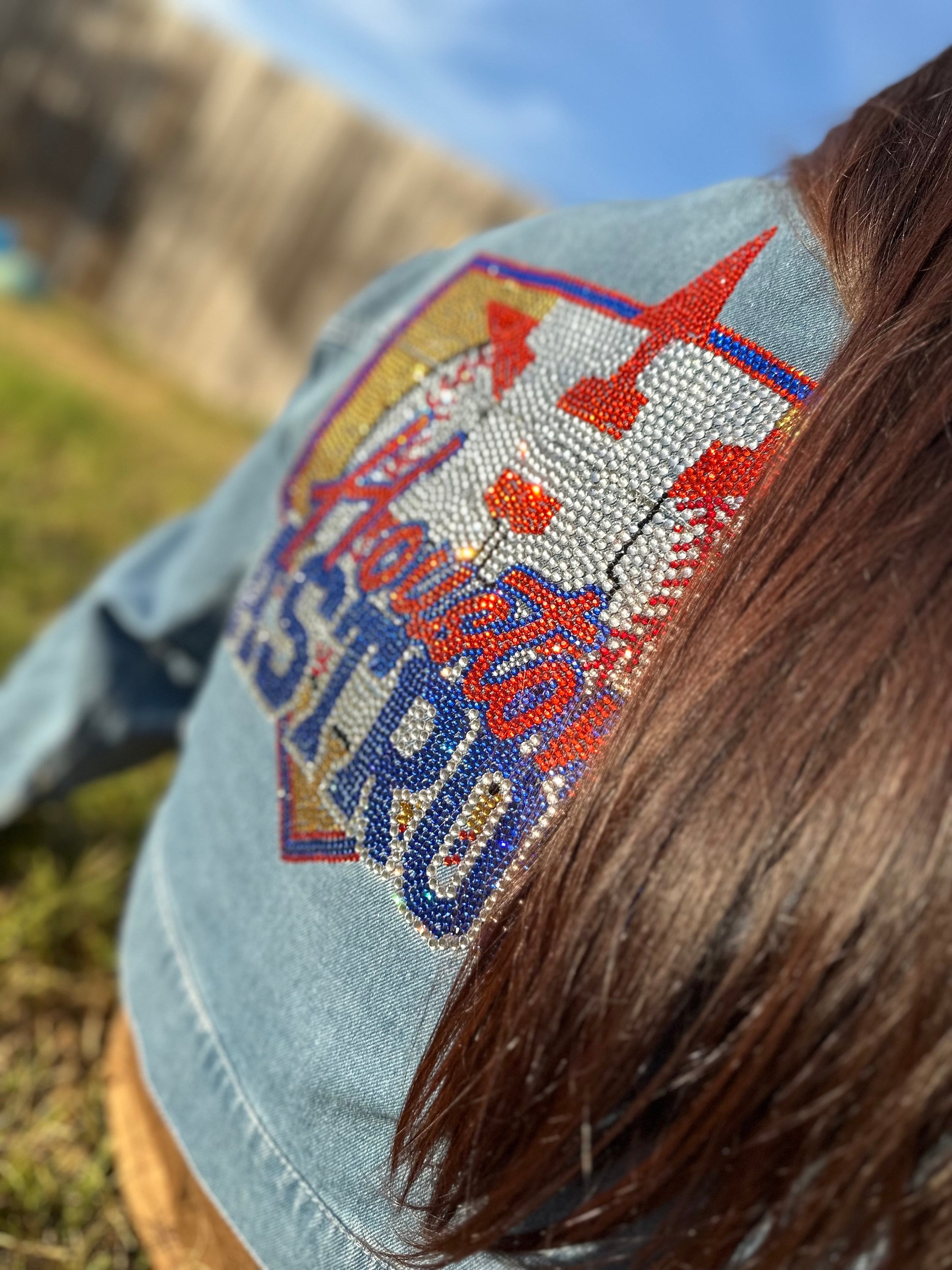 Custom Bling Jean Jacket, Custom Denim, Bling Baseball, Unisex Bling ...