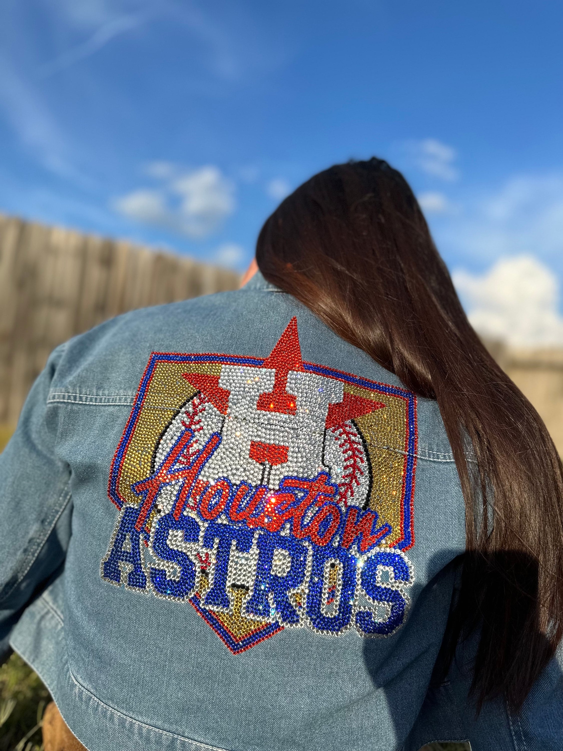 Custom Bling Jean Jacket, Custom Denim, Bling Baseball, Unisex Bling ...