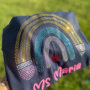 Custom Bling T-shirt, Custom T-shirt, Custom Teacher Appreciation T-shirt, Unisex Bling T-shirt ...