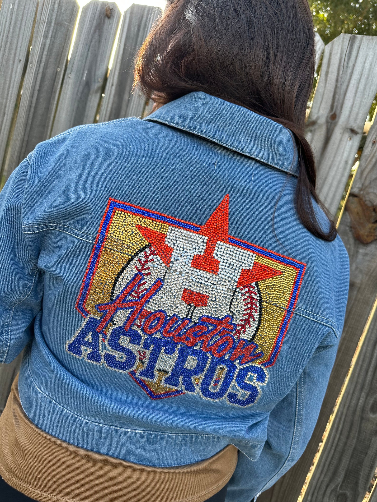 Custom Bling Jean Jacket, Custom Denim, Bling Baseball, Unisex Bling ...