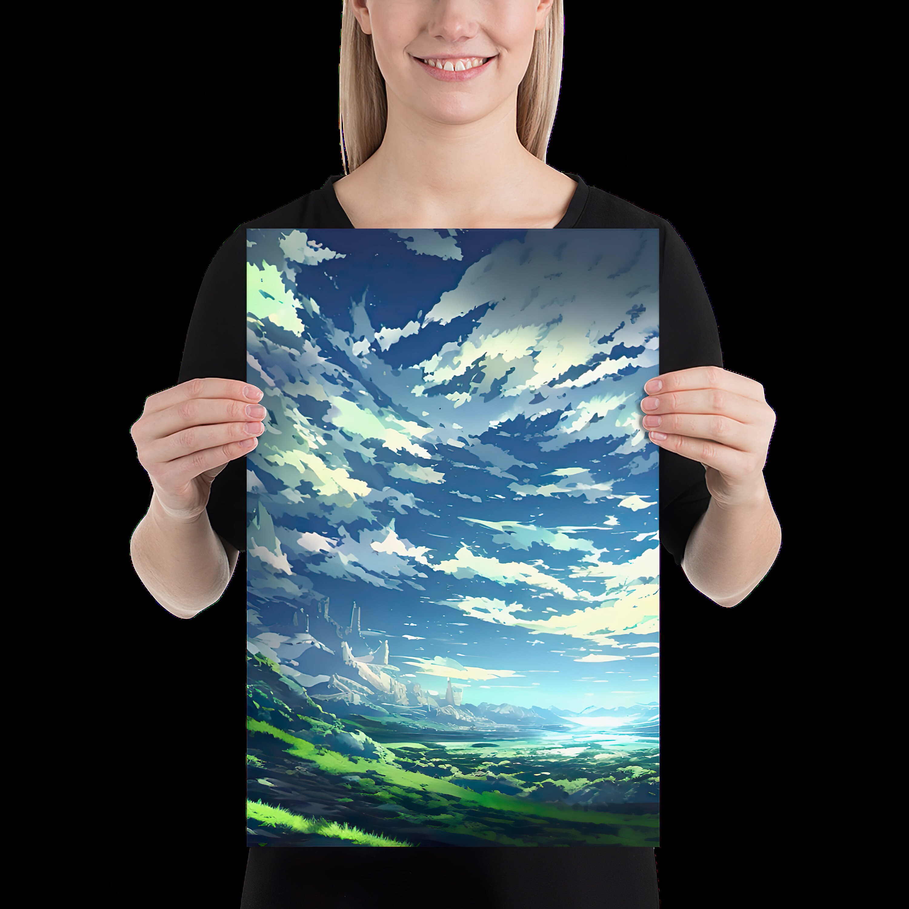 Anime Poster Anime Landscape Wall Art Wanddeko Without Frame Fantasy - Etsy