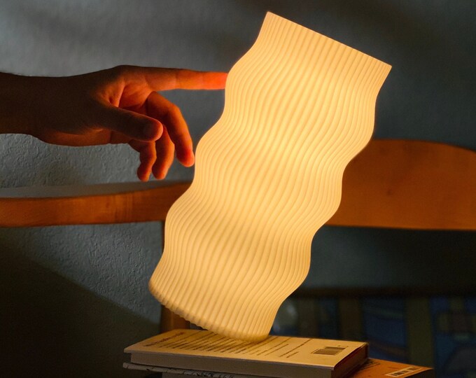 AUDREY CLASSIC Wavy Lamp Bubble Desk Lamp 3D Printed Mushroom Light ...