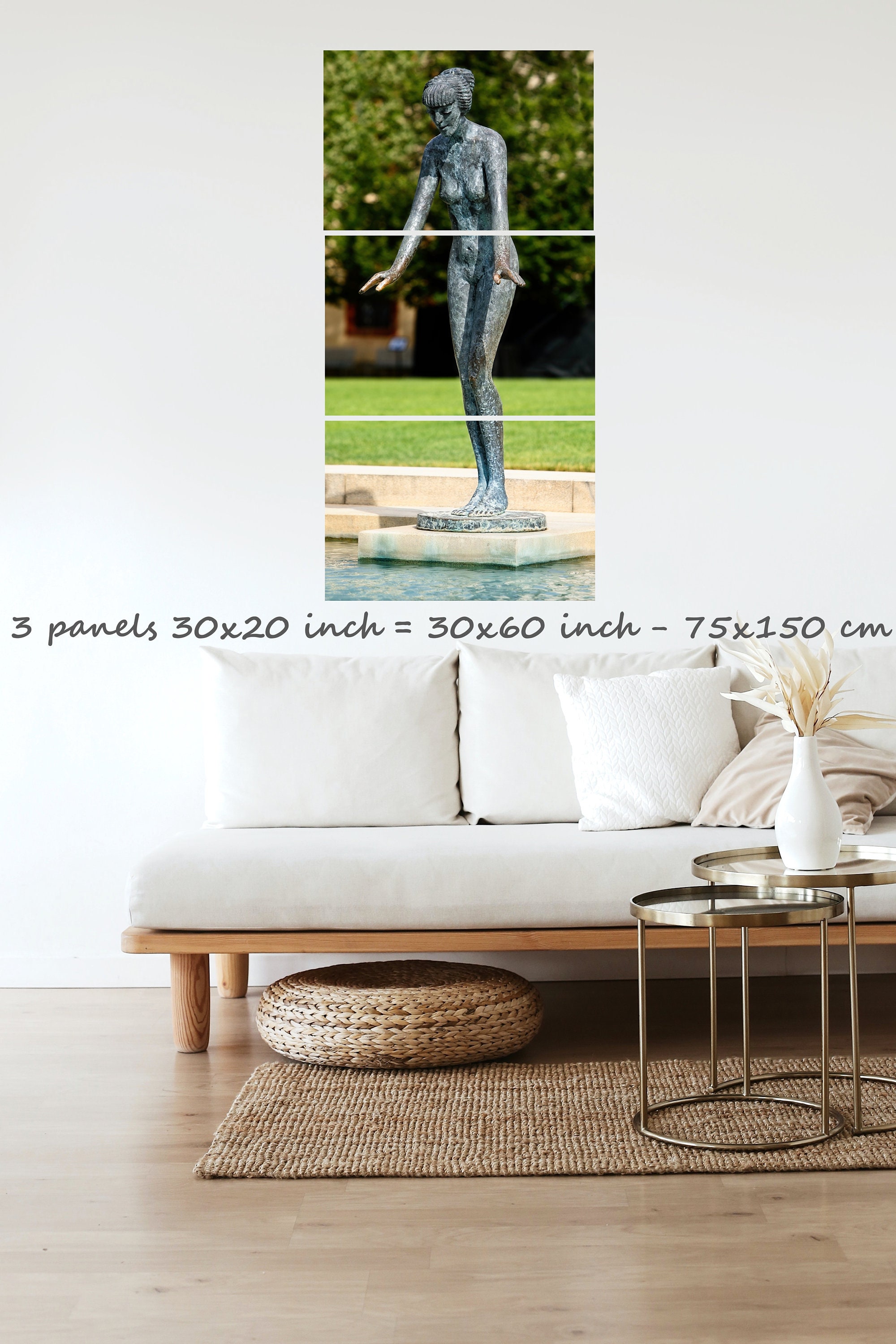 Woman/girl Statue PHOTO, Sculpture, Modern Art, Castle Garden, Church ...