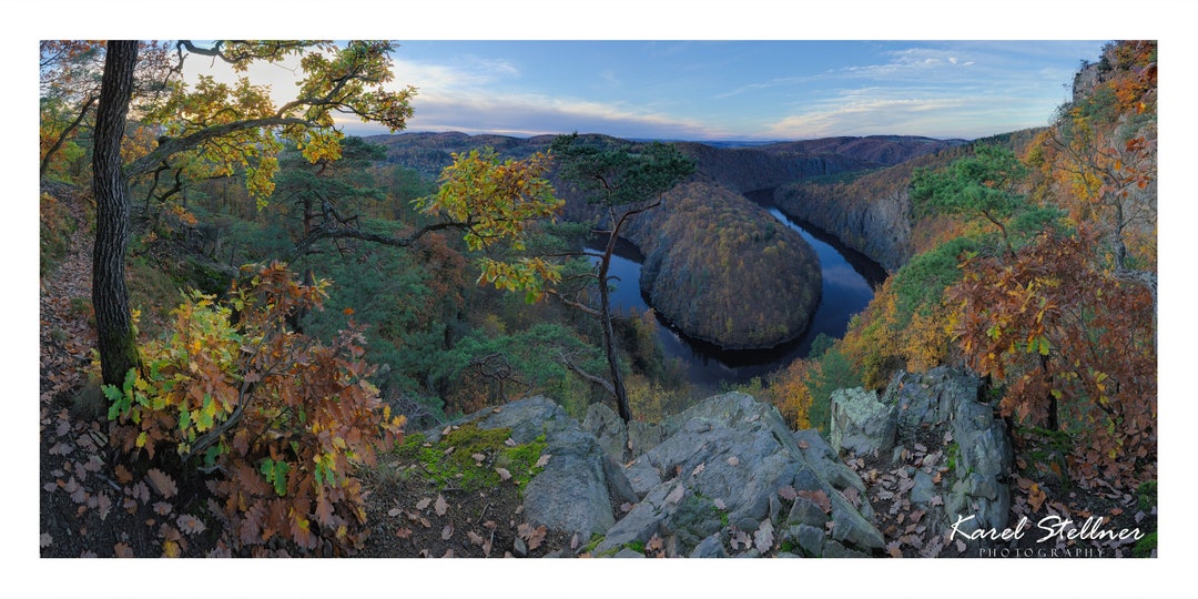 Horseshoe Panorama, Iconic River Bend, Viewpoint, Pine Tree, Rock Hill ...