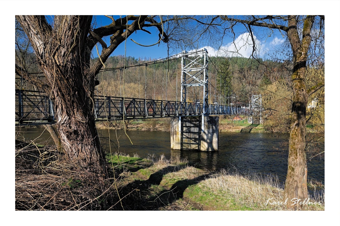 Steel Bridge, Construction, Meandering River, Deep Water, Sky ...