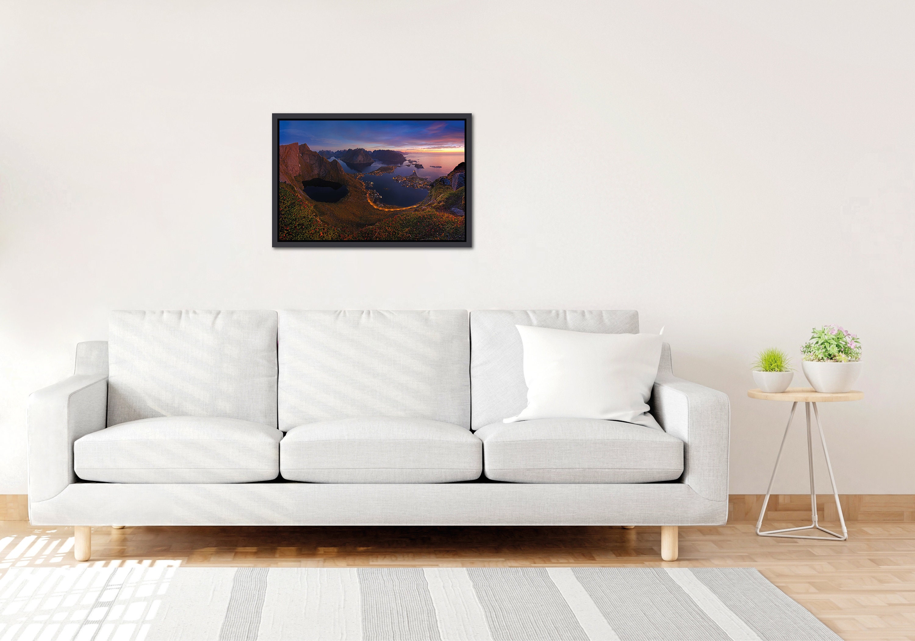 Sunrise Above the Fjords at Reine Photo, Coastal Mountains, Deep Sea ...