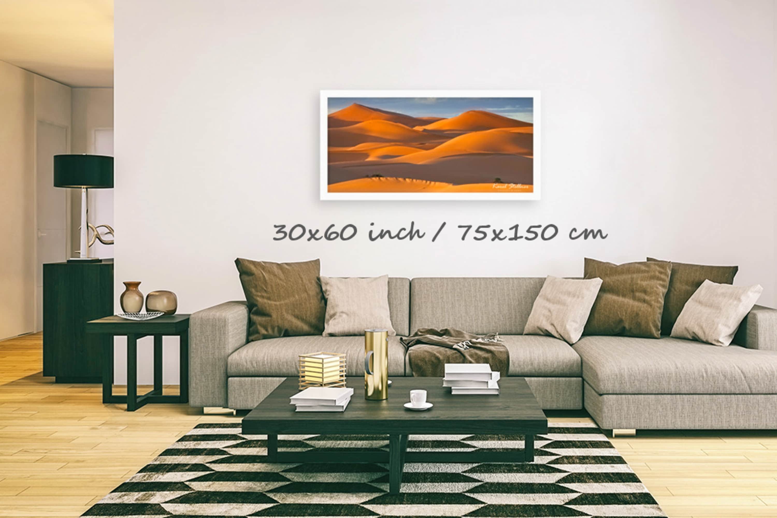 Sunset in the Sahara Desert, Sand Waves, Dunes, Landscape Panorama ...