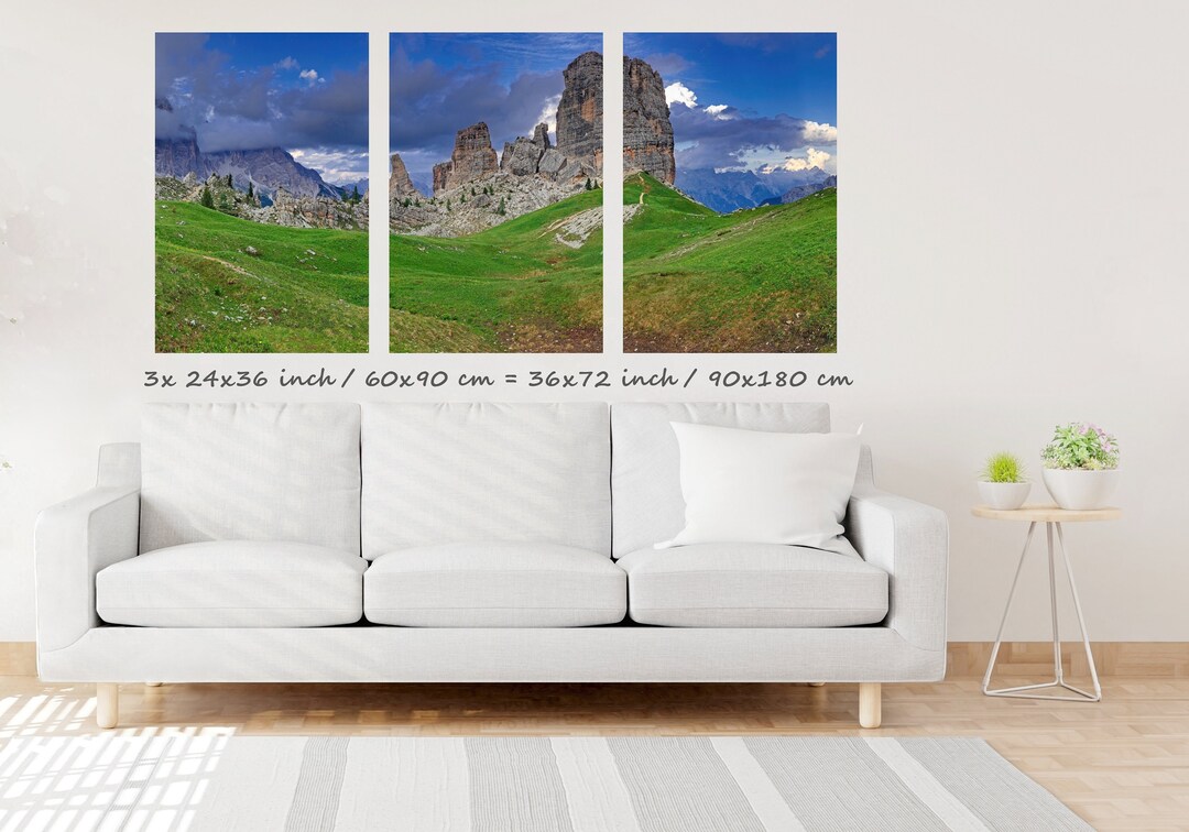Mountain Panorama in the Dolomites Photo, Italy, Cinque Torri, Evening ...