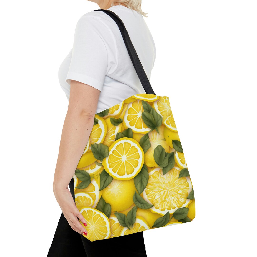 Sunny Citrus Tote Bag | Custom Design - Etsy