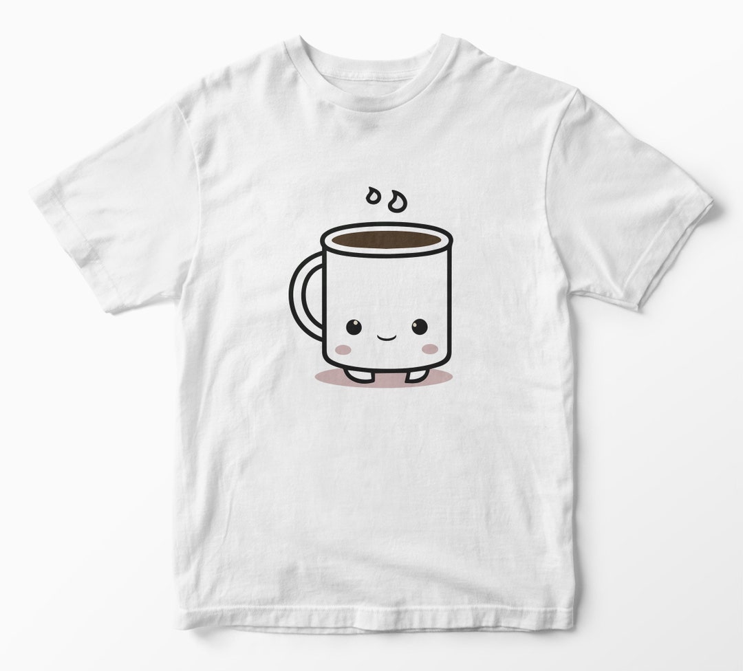 Chibi Coffee Mug T-shirt | Kawaii Style - Etsy