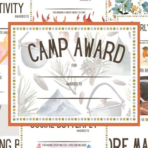 Camp Awards/certificates - Etsy