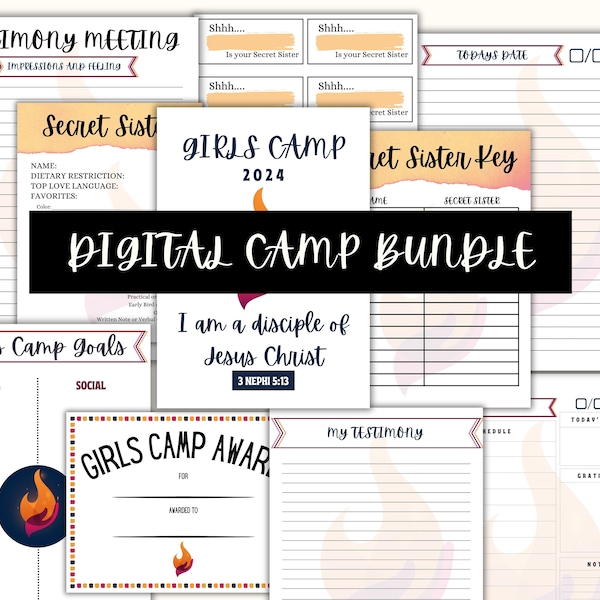 Girls Camp Lds - Etsy