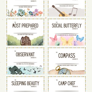 Camp Awards/certificates - Etsy