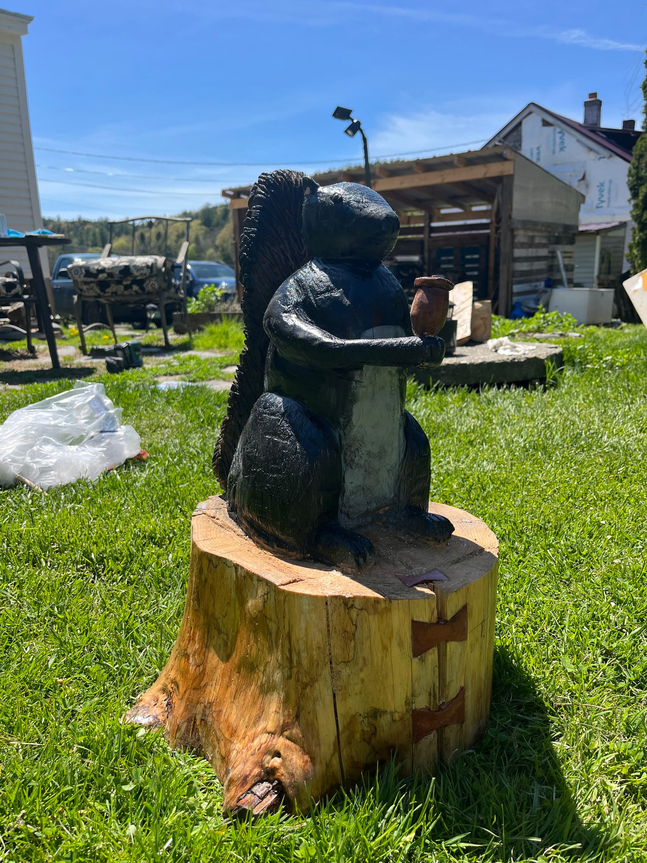 Squirrel Wood Carving - Etsy