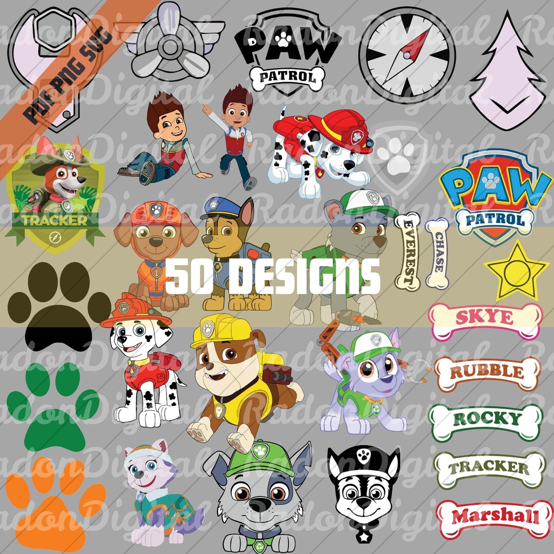Paw Petrol PNG , Paw Petrol SVG , Paw Petrol Kids Shirt Design , Paw ...