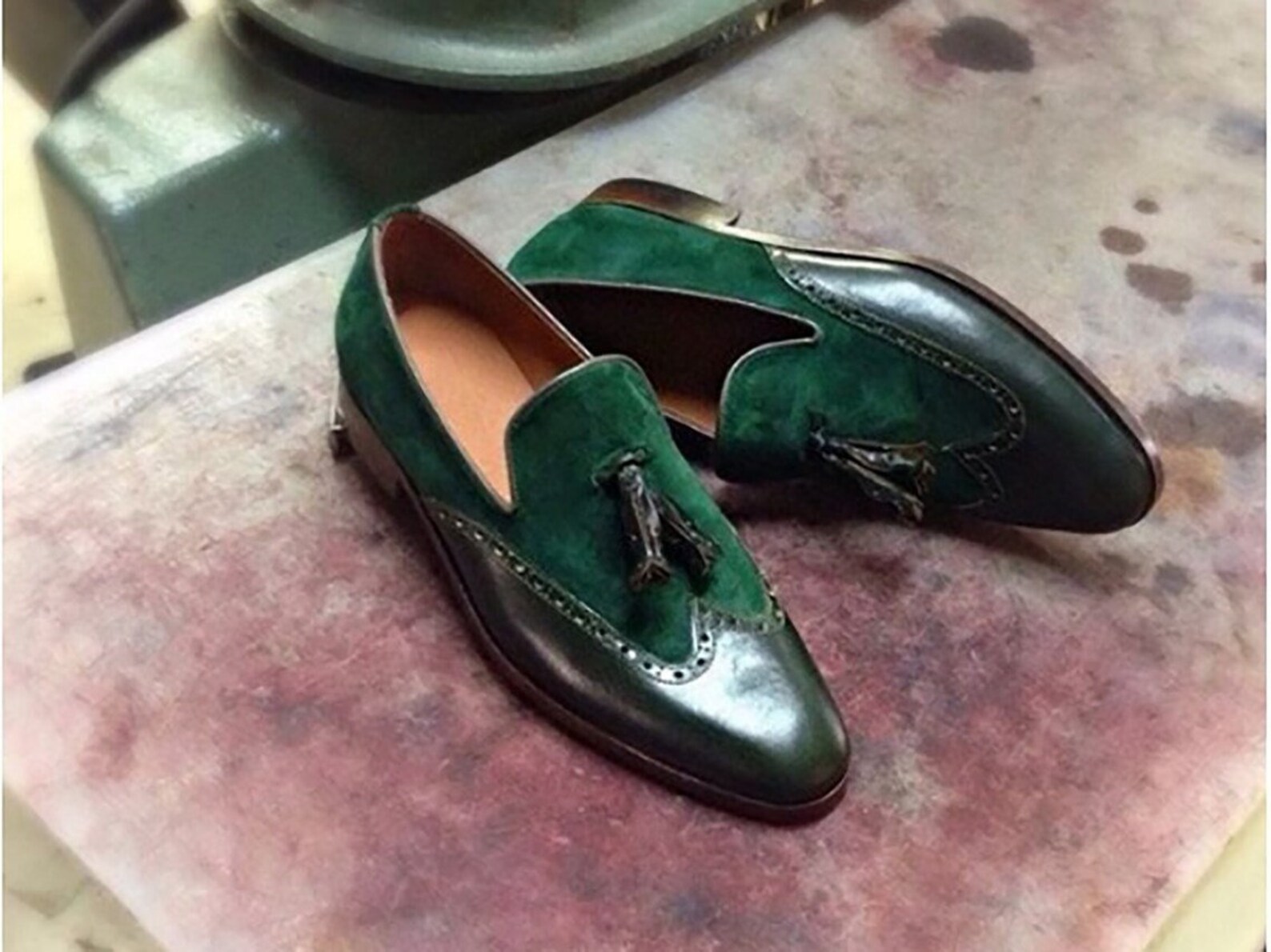 Handmade Leather Loafers, Men's Loafers, Leather Slip-ons, Casual Dress ...