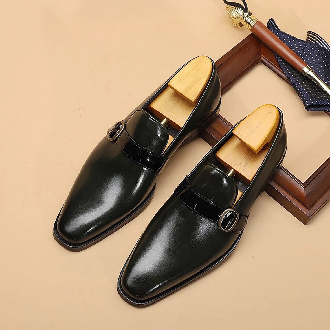Handmade Leather Loafers, Men's Loafers, Leather Slip-ons, Casual Dress ...