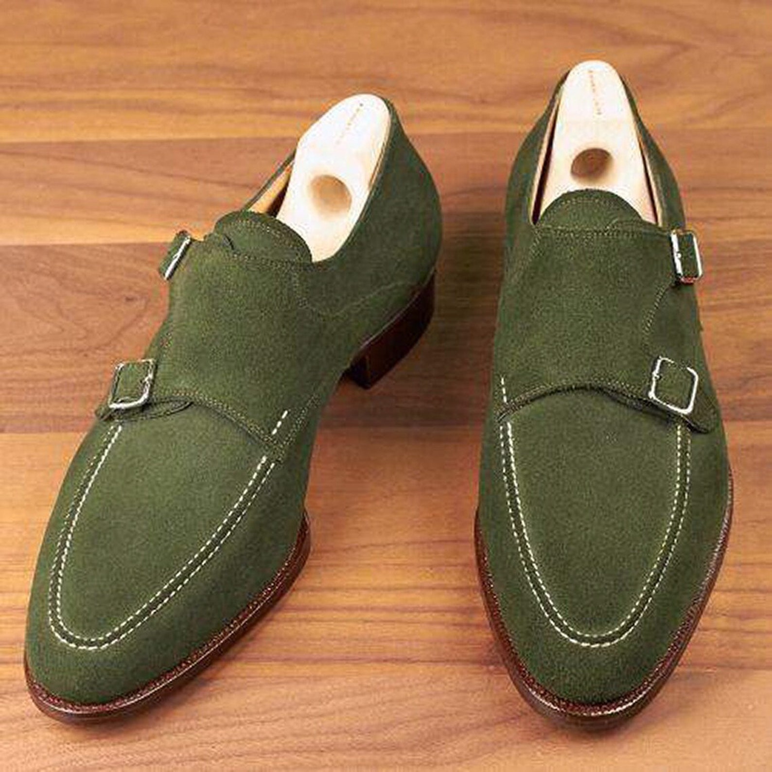 Handcrafted Leather Shoes, Formal Monk Strap, Leather Shoes Men ...