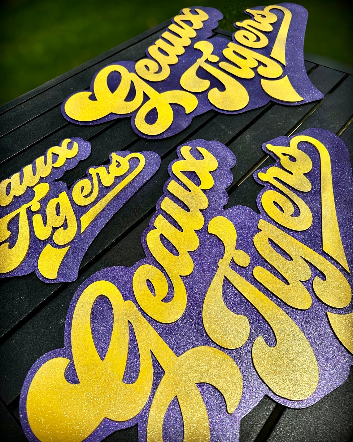 LSU Tigers Handmade, Wood Wall Art Geaux Tigers National Champions ...