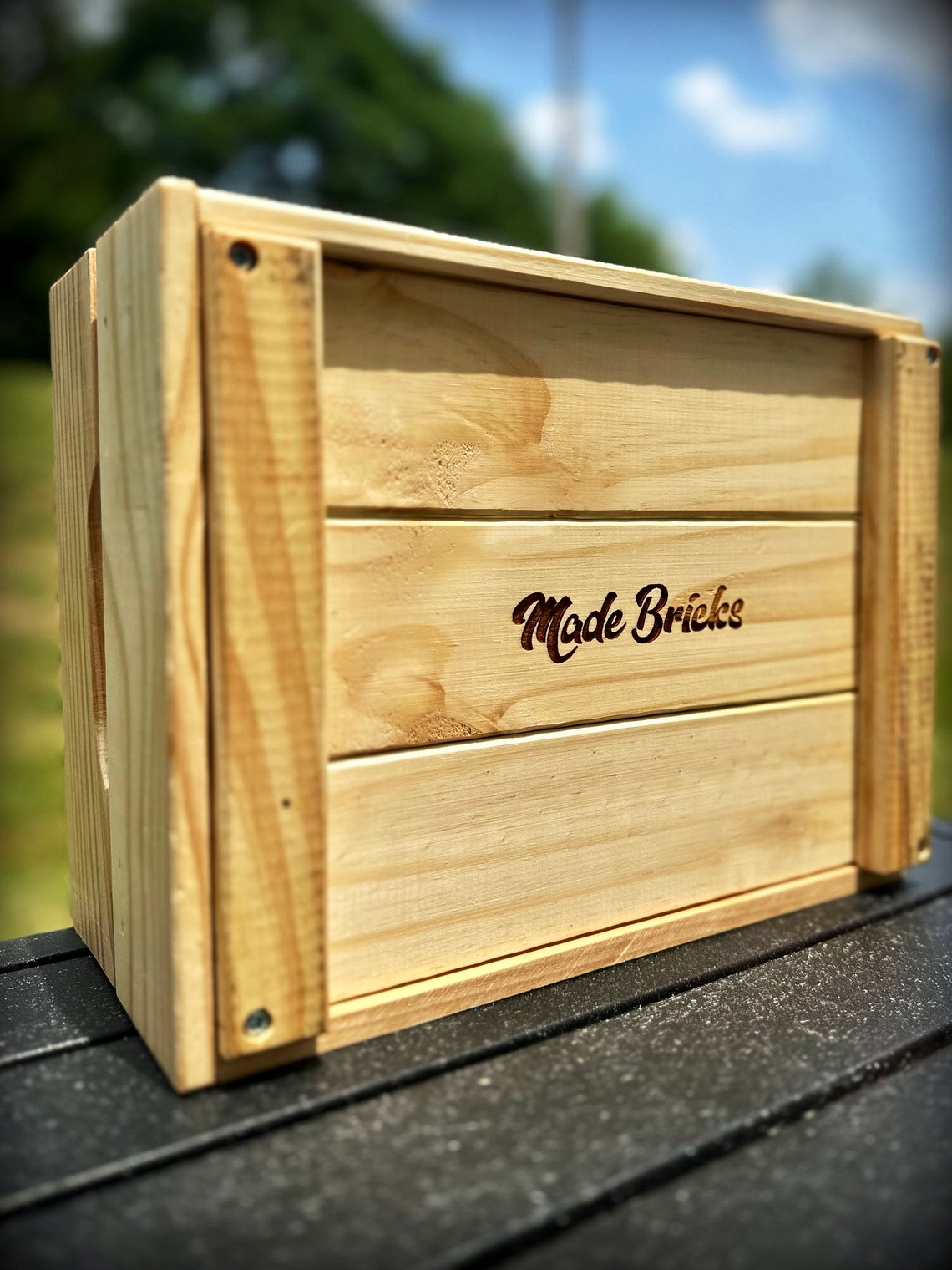 Beach Themed Wooden Crate, Engraved Wood Crate, Starfish Decor, Coastal ...