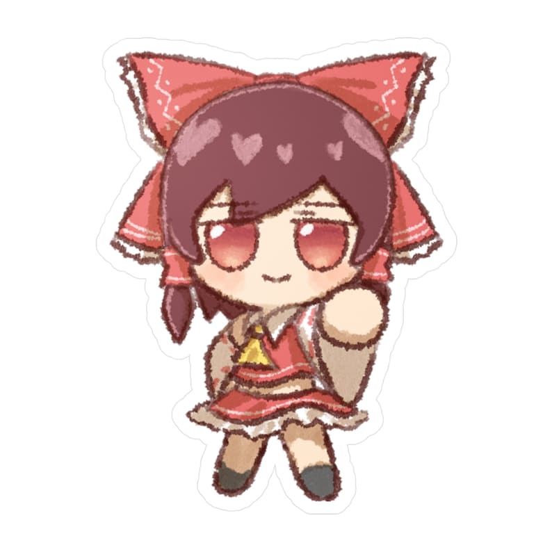 Reimu Hakurei FUMO Vinyl Decal - Etsy