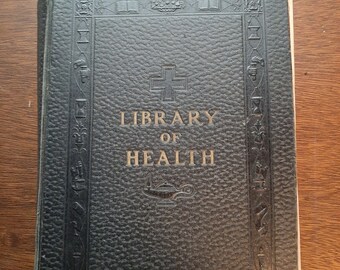 Library of Health 1921 Edition Antique Medical Book - Etsy