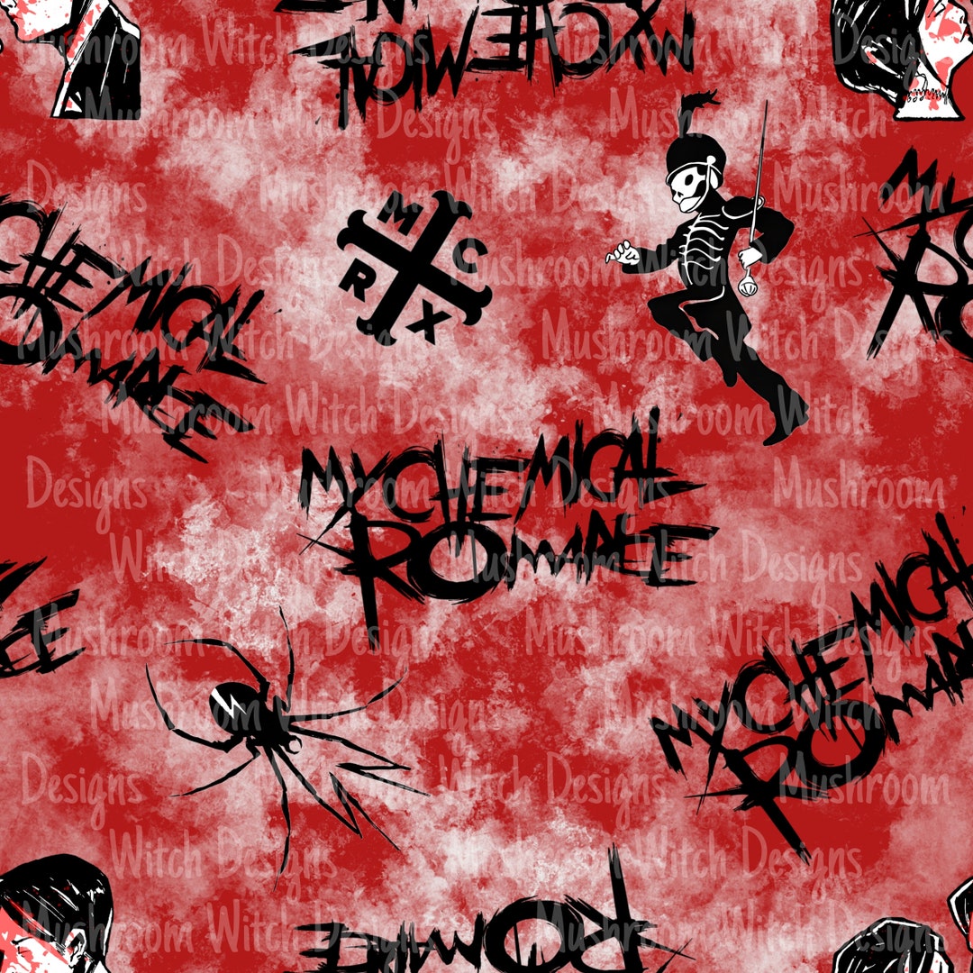 2000s Rock Bands Red Smokey Background Seamless File - Etsy