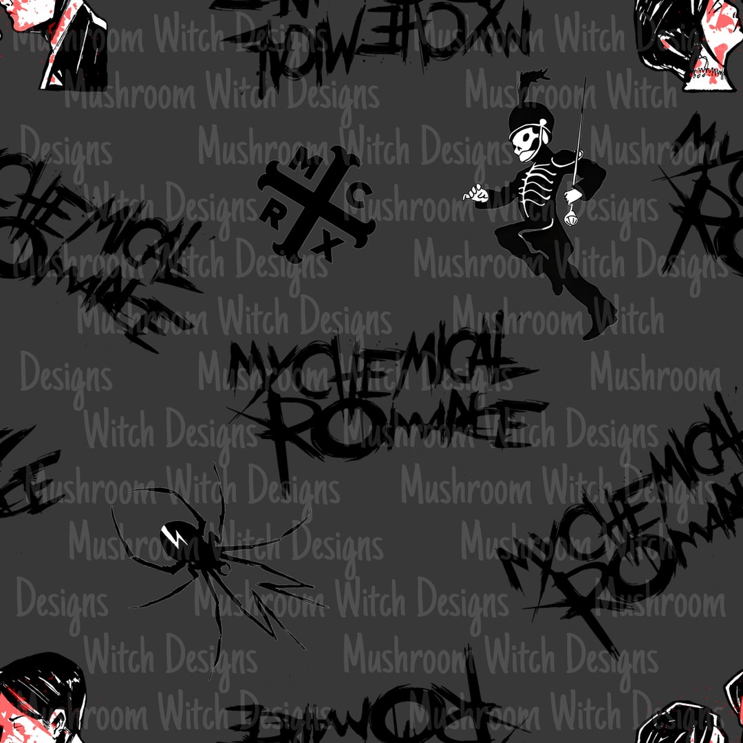 2000s Rock Bands Gray Background Seamless File - Etsy