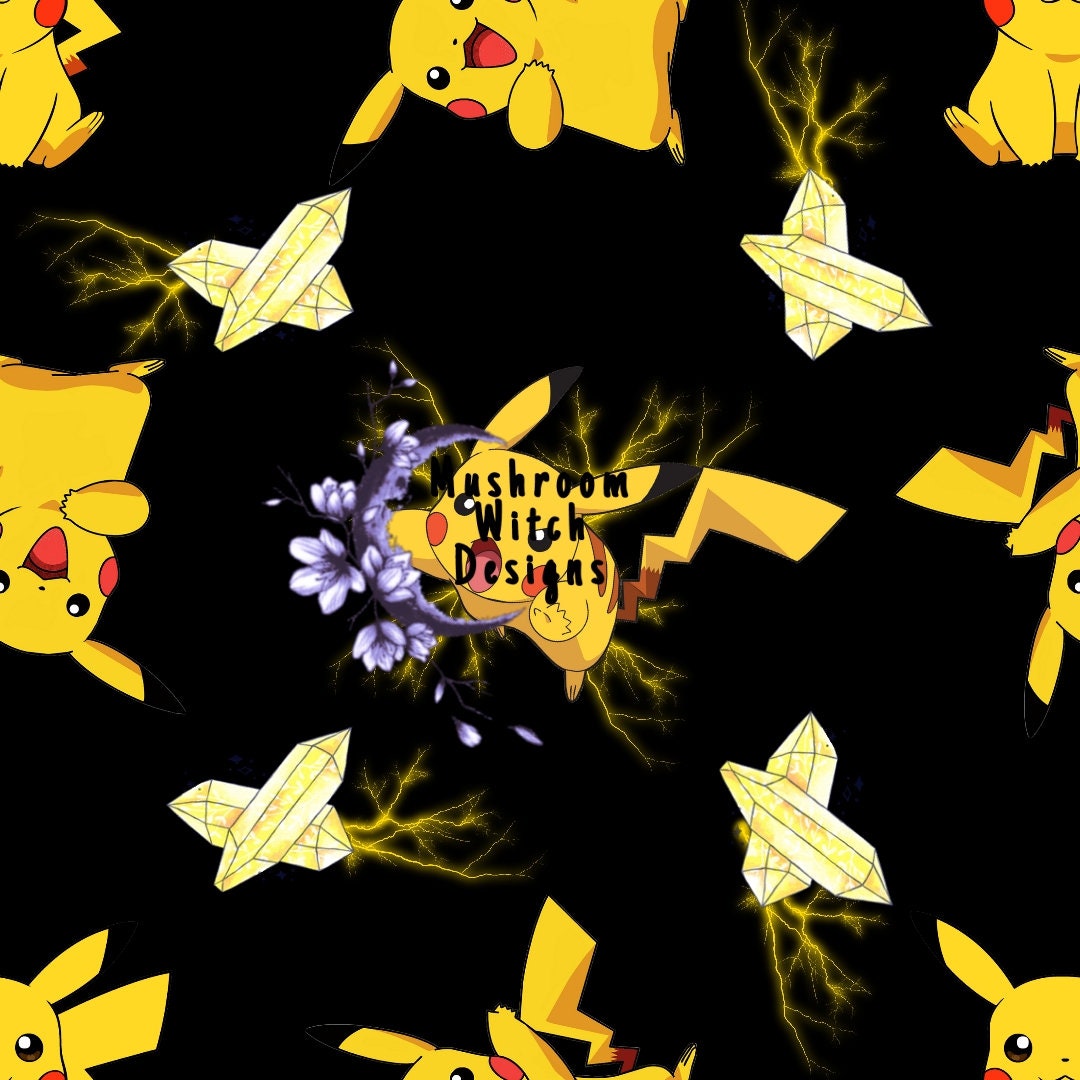 Pokemon Seamless File Pikachu Crystal - Etsy