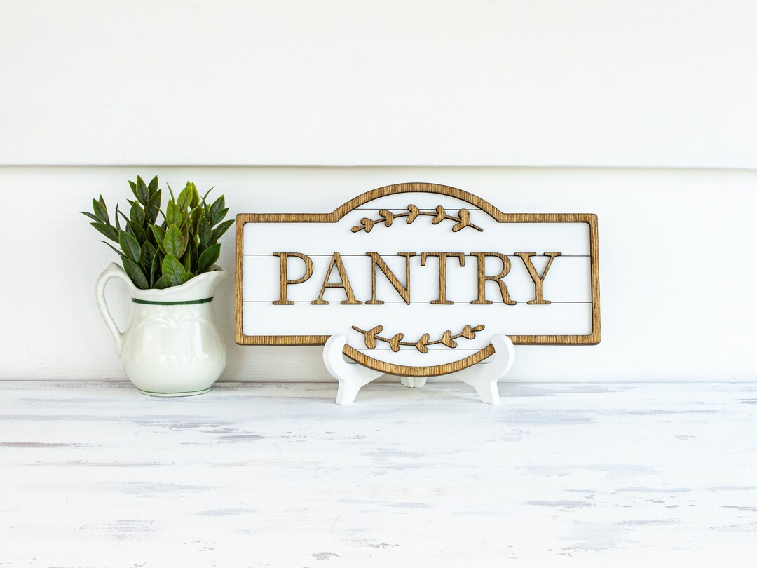Farmhouse Pantry Sign, 3D Pantry Sign, Pantry Wall Art, Wood Pantry ...