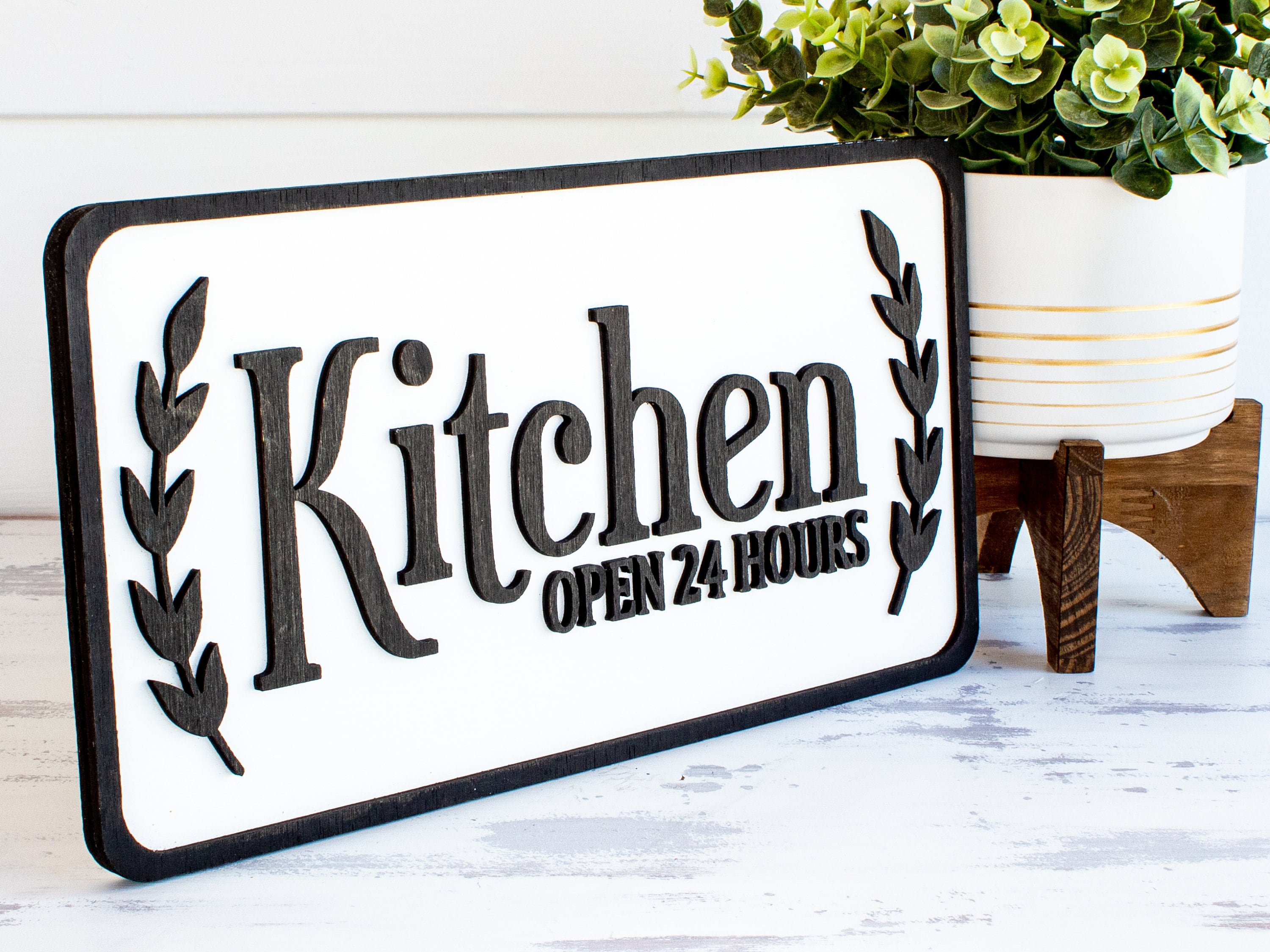 Farmhouse Kitchen Sign, Modern Farmhouse Decor, Custom Kitchen Sign ...