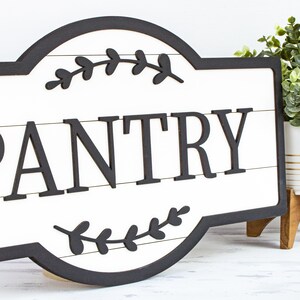Farmhouse Pantry Sign, 3D Pantry Sign, Pantry Wall Art, Wood Pantry ...