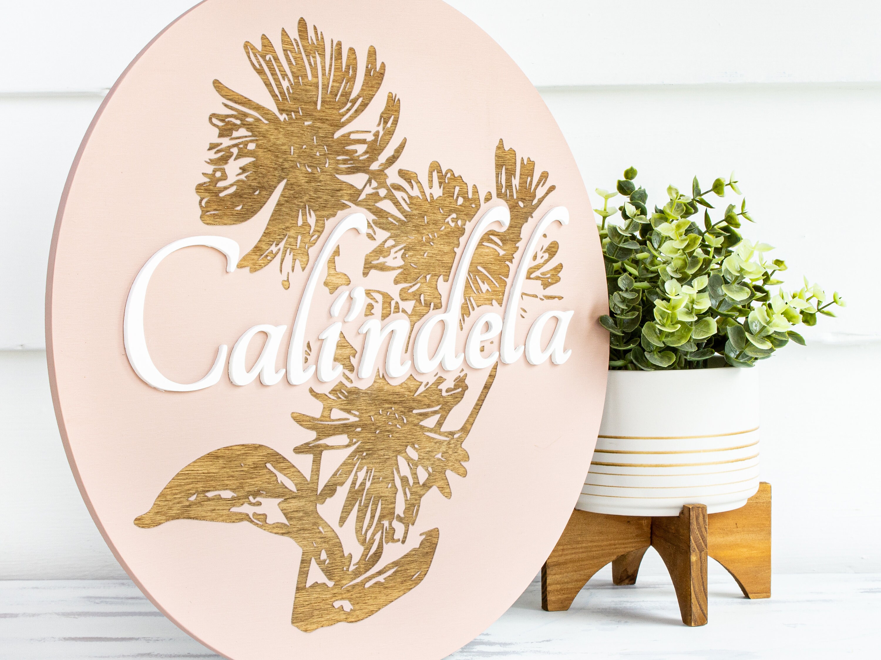 Round Laser-cut Logo Sign Small Business Sign Wood Business - Etsy