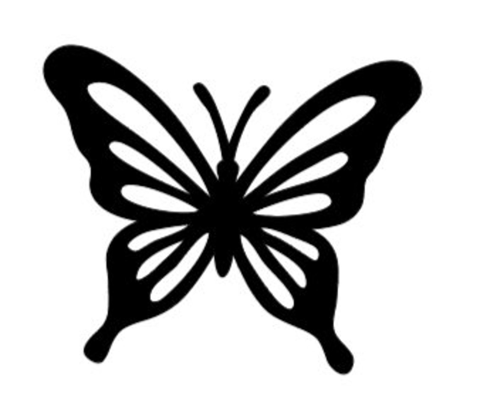 Fairy Garden Butterfly 5 Beautiful Butterfly Cutout Prop SVG Outline ...