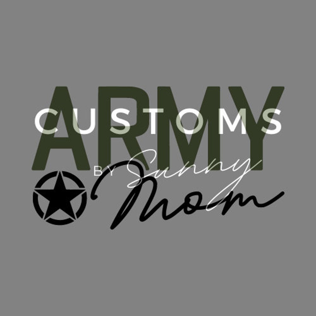Army Mom Military Lone Star SVG File Cricut CNC Laser Outline Digital ...