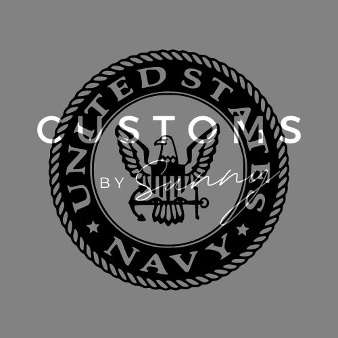 United States Navy Emblem SVG File Cricut CNC Laser Outline Digital ...