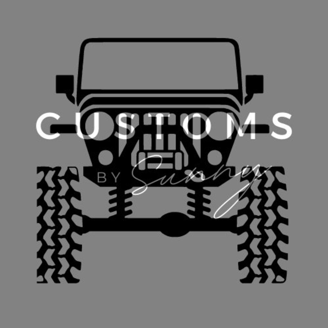 Jeep Wrangler Front Profile SVG File Cricut CNC Laser Outline Digital ...