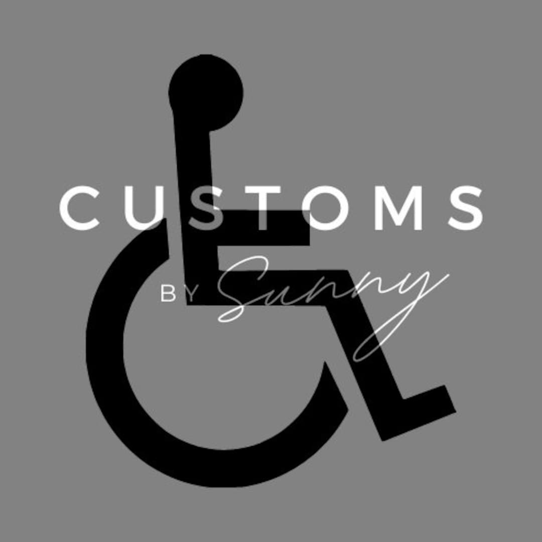 Wheelchair Handicap Sign SVG File Cricut CNC Laser Outline Digital ...