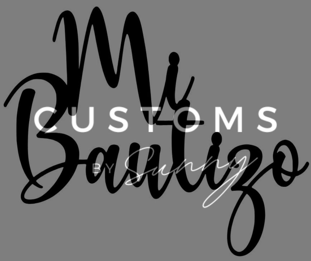 Mi Bautizo Baptism Sign SVG Outline File Scalable Vector - Etsy Portugal