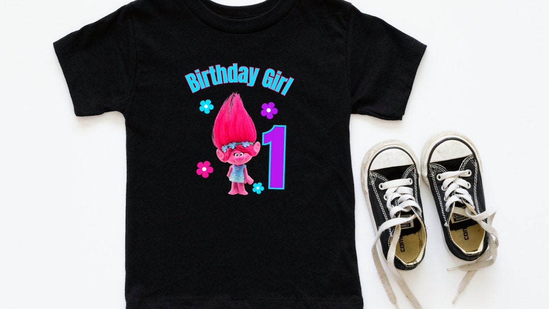 Trolls Birthday Girl PNG | Girl Birthday | Digital File Trolls | 1st ...