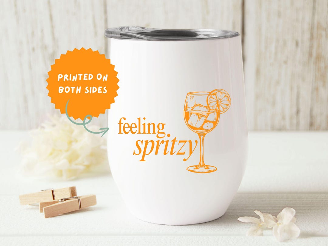 Feeling Spritzy Aperol Spritz Tumbler Gift, Non Breakable Drinkware ...