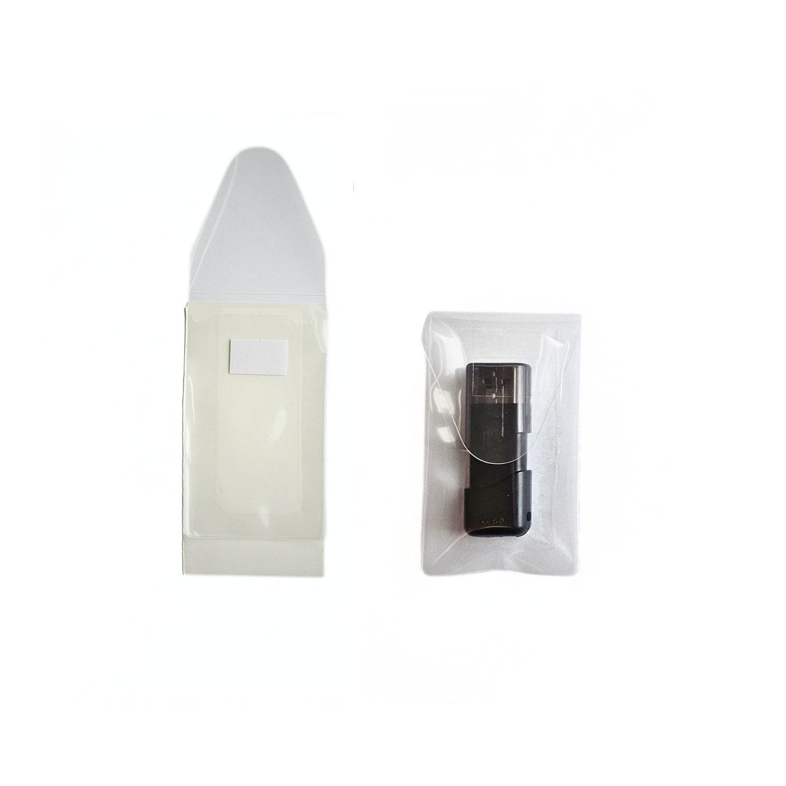 USB Flash Drive Pocket – Self-adhesive - Resealable Flap - Open Short ...