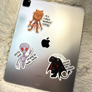 New Jersey Devil Cryptid Sticker, Pine Barrens Spooky Sticker, Gothic ...