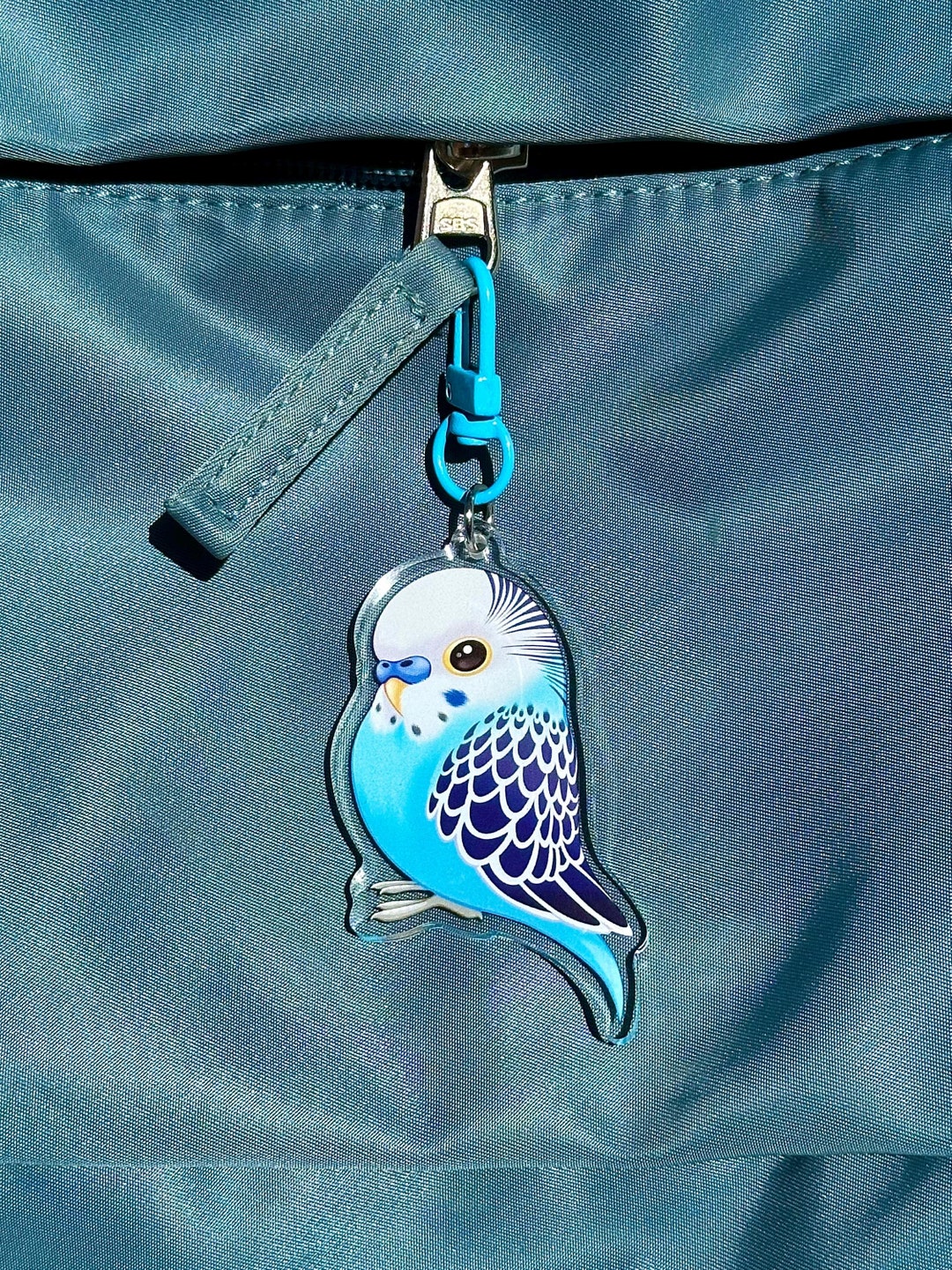 Cute Budgie Keychain Gifts for Bird Lovers! Double-sided Acrylic Charm ...