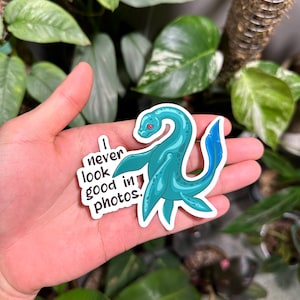 Nessie Cryptid Sticker, Loch Ness Monster Waterproof Vinyl Decal ...